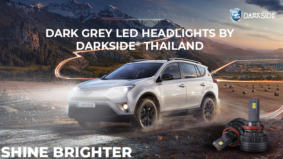 Shine Brighter: Dark Grey LED Headlights by Darkside Thailand – Dark ...
